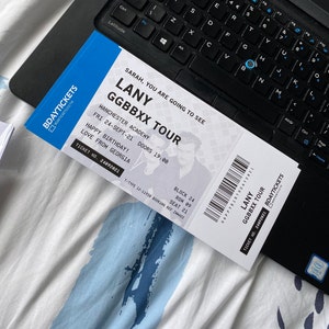 Personalised Mock Gig/concert Ticket Birthday / Christmas Gift - Etsy