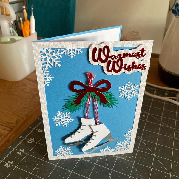 Holiday Sled Card SVG - Digital Download for Paper Crafting & Card ...