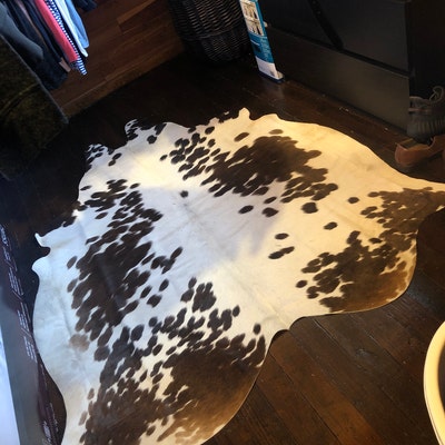 Amazing Brown and White Cowhide Rug Brown White Cow Skin Rug - Etsy