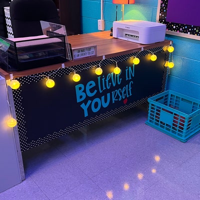 Believe in Yourself Decal for Classroom Door Wall or Whiteboard Teacher ...