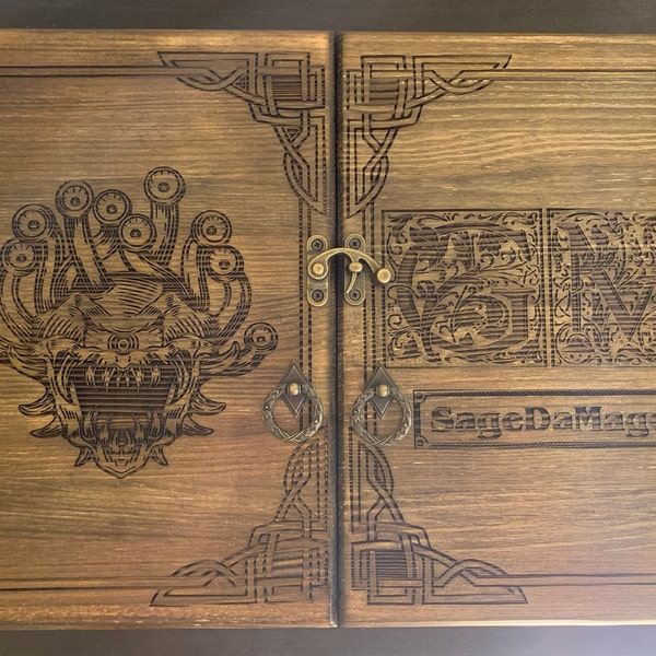 Dungeon Master Screen Wooden RPG Screen Gift Dungeon Master Gift Table ...