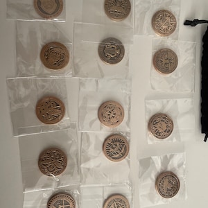 DND DRUID COIN Large Dungeons and Dragons Charachter Coin D20 - Etsy