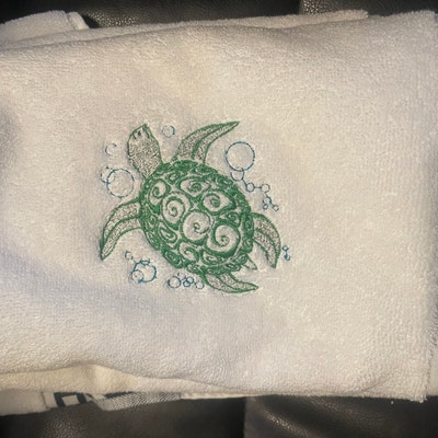 Sea Turtle Machine Embroidery Design, Animal Embroidery, Ocean Tortoise ...