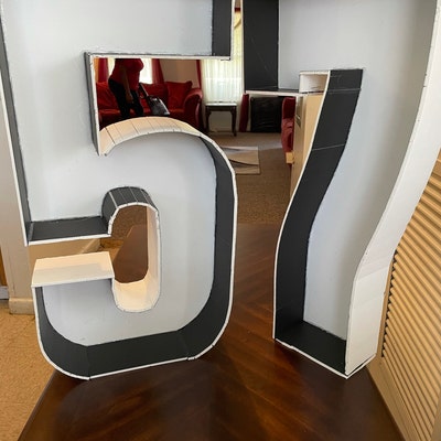 Giant Birthday Numbers TEMPLATE 26.5in - Etsy