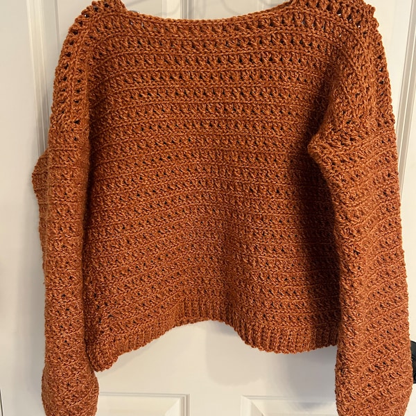 Crisscross Stitch Crochet Sweater Pattern PDF Digital / Printable and ...