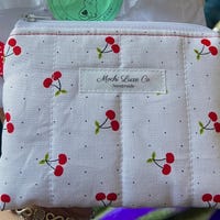 Mini Wallet W/ Pocket, Cute Quilted Aesthetic Zipper Pouch, Floral ...