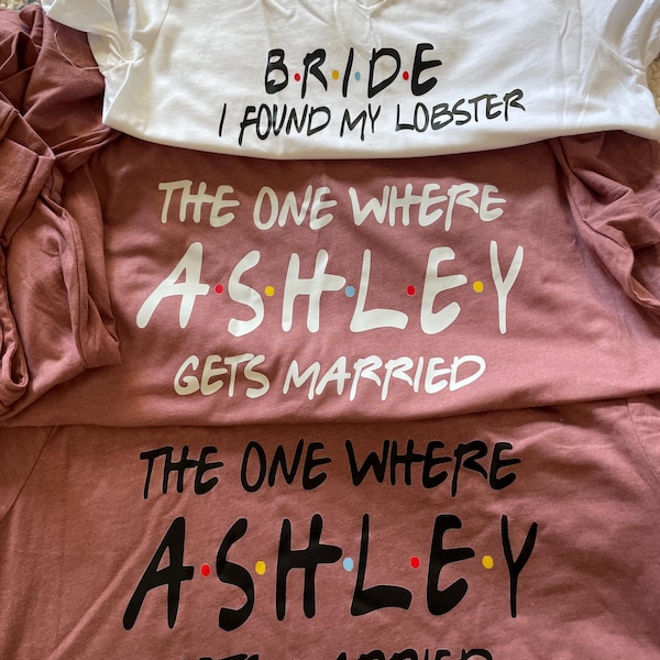 Friends Bachelorette Party Shirts, I'm the Bride Shirt, I Do Crew, Maid ...
