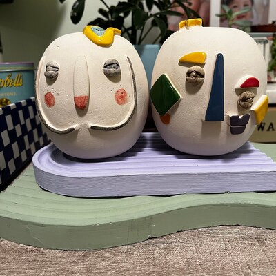 Frida / Handmade Ceramic Vase / Ceramic Face Vase / Funny Vase ...