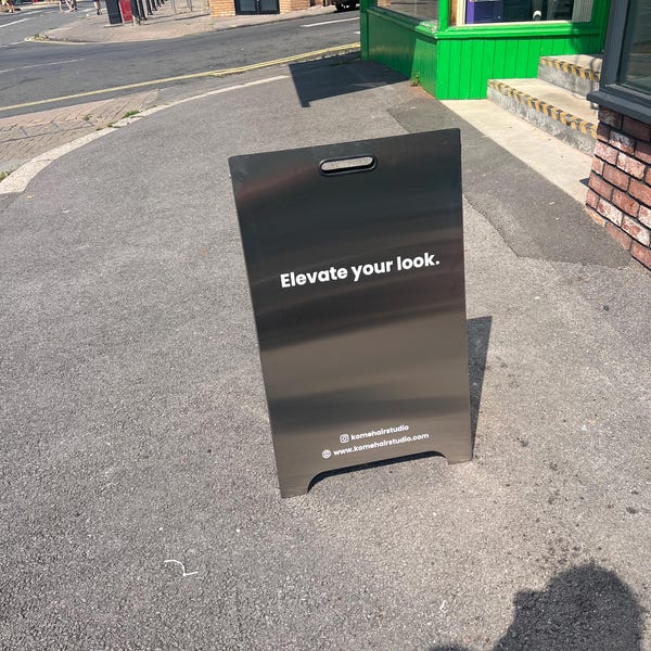 Metal A Frame Sign, Sidewalk Sign, Sandwich Board Sign for Businnesses ...