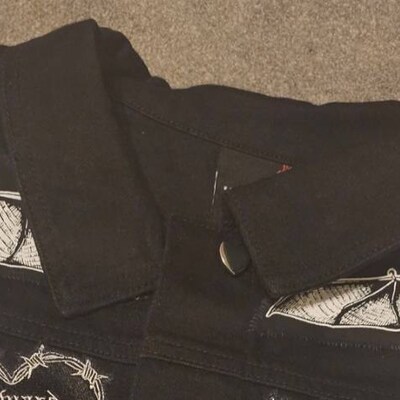 Skeleton Back Patch Black Metal Back Patch, Goth Backpatch, Death ...