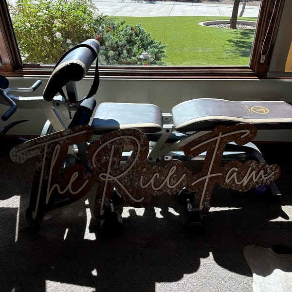 Custom Genuine Cowhide Name Sign - Etsy