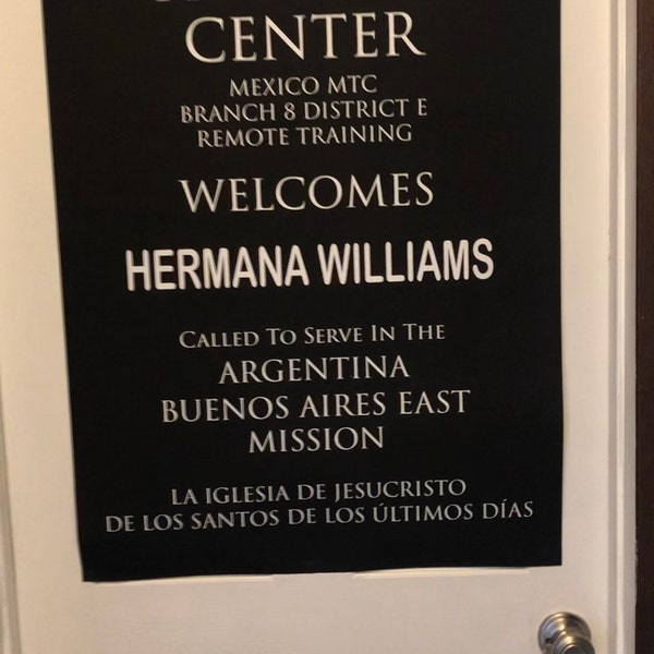 Two LDS Missionary MTC at Home Signs - 24"x36" and 8"x8" - Custom and ...