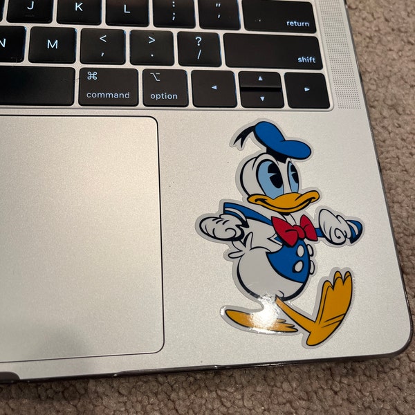 Donald Duck Sticker, Weather Proof, Water Resistant for Laptops, Water ...