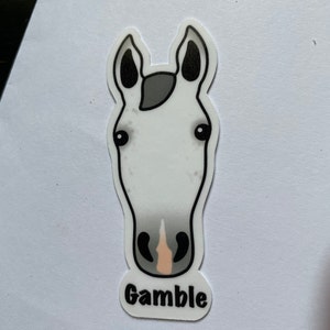 Custom Horse Sticker With Name, Horse Stickers, Gift for Equestrian ...