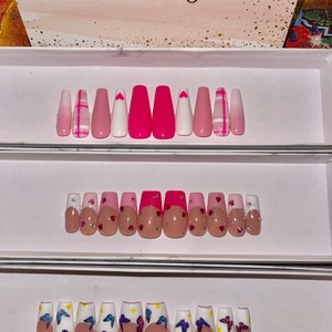 Fall Hand Painted Cartoon Character Nail Art Custom Press on - Etsy