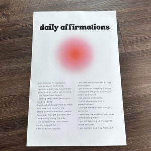 Soft Pink Positive Poster Set of 2, Printable Wall Art Aura, Trendy ...