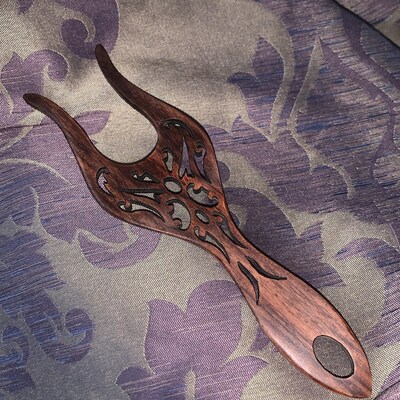 Wooden Lucet, Filagree Lucet, Braiding and Cordmaking Tool, Renaissance ...