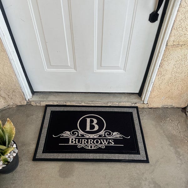 Teacher Door Mat | Love Word | Ruler Apple Mat | Indoor Outdoor Door ...