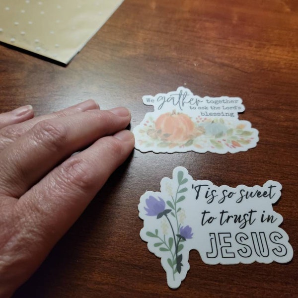 Gather Together Sticker/ Christian Faith Sticker/ Fall Blessings Vinyl ...