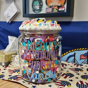 Funny Candy Jar, Boss Candy Jar, Gift for Therapist, Nurse Candy Bowl ...