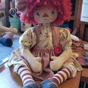 Primitive Cloth Doll Pattern, Black Doll E-pattern, PDF Instant ...