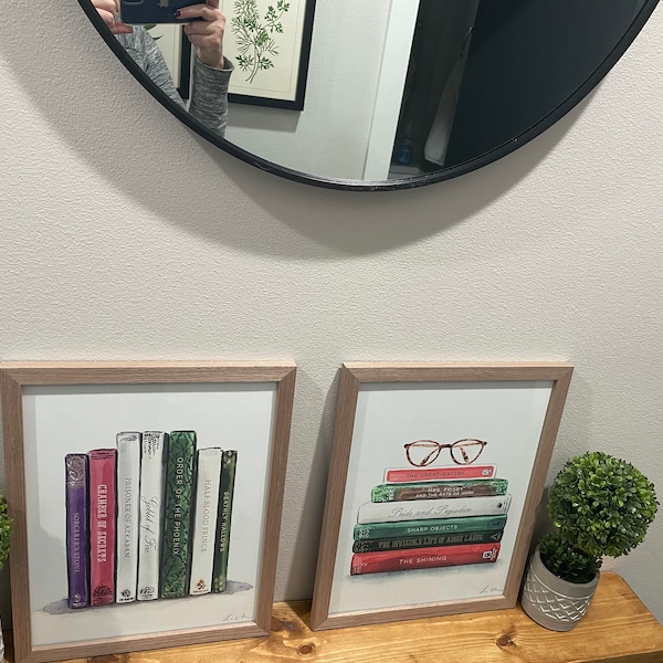 Personalized Art Print Your Favorite Books No. 2 - Customizable Art ...