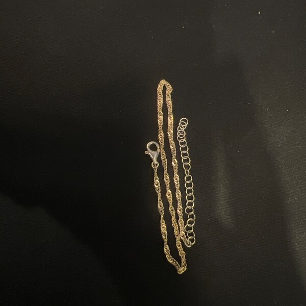 14K Gold Chain Necklace - 12 14 16 18 20 22 Inch Gold Chain - Paperclip ...