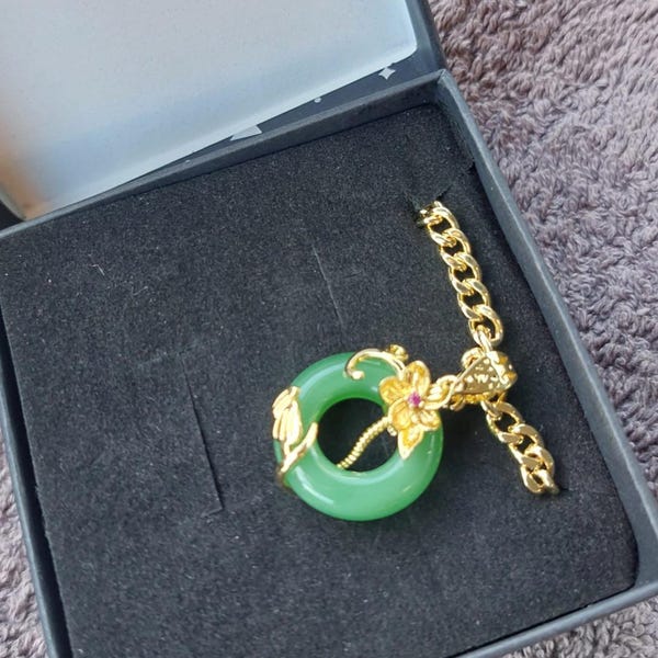 Custom Jade Necklace, Jade Pendant Necklace, Customizable Jade Necklace ...