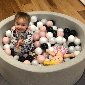 Ball Pit 200 Balls Included Gray, Ball Pit Kids, Ball Pit Foam, Ball ...