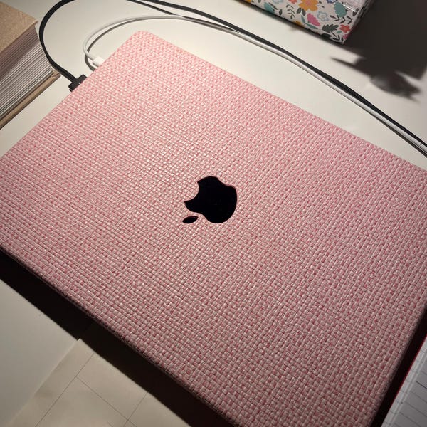 Pink Weave Pattern MacBook Case Protect Cover for MacBook Pro 14 Case ...