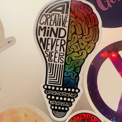 Creative Mind Sticker WATERPROOF - Etsy