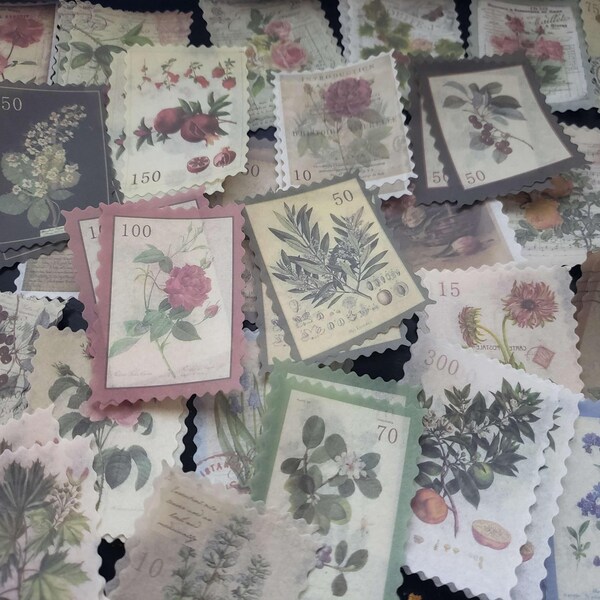 60 Pcs Airmail Sticker, Par Avion Stamp Sticker, Postal, Scrapbook ...