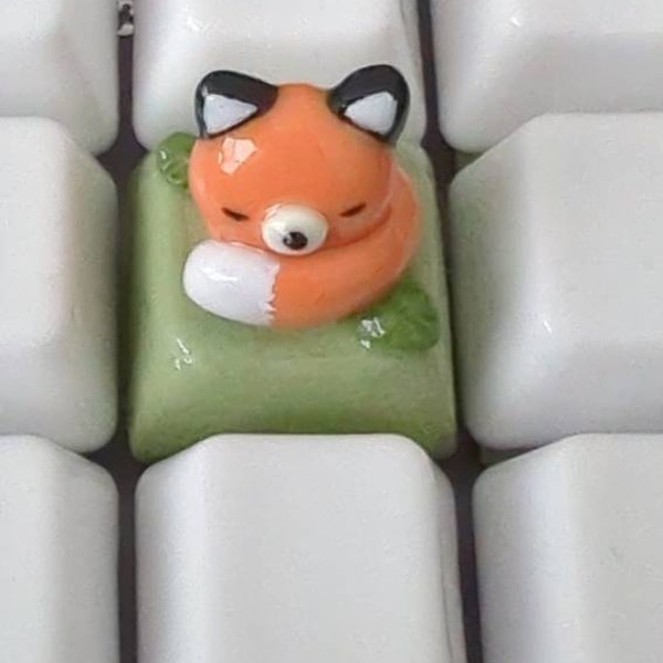 Fox Artisan Keycap | Fox Keycap | Cute Keycaps | Handmade | Animal ...