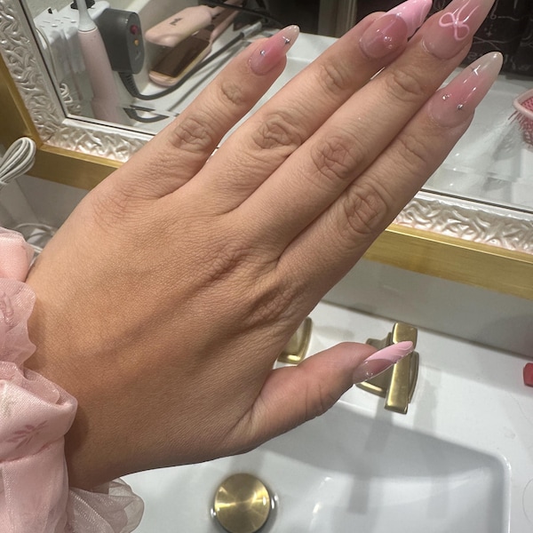 Custom Design No.84 Press on Nails | Ins Nails | Pretty Nails | Premium ...