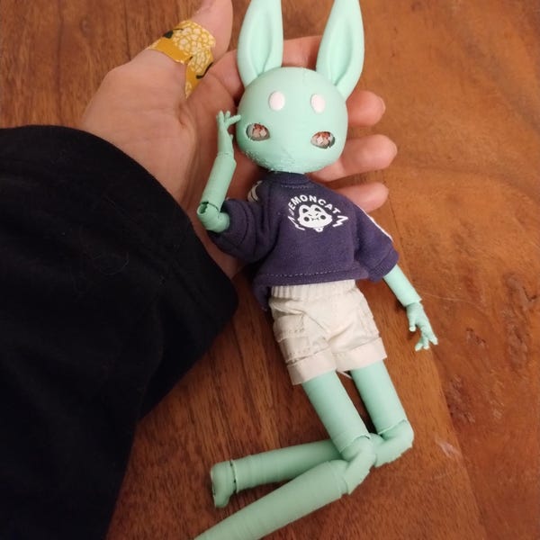 Blank Bjd Resin Doll (+ Pair of Eyes) Moony Ball Jointed Doll OOAK ...