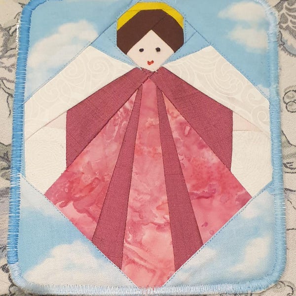 Guardian Angel Quilt Block Pattern, Paper Piecing, 6 & 12 Inch Blocks ...