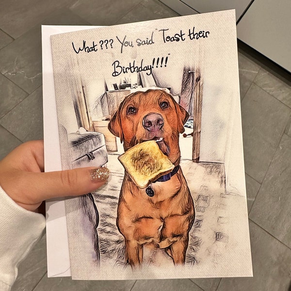 Fox Red Labrador Blank Greeting Card - New Puppy Card - Etsy