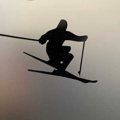 Skier Decal Skiing Decal Skier Sticker Car Decal Skiing Car - Etsy