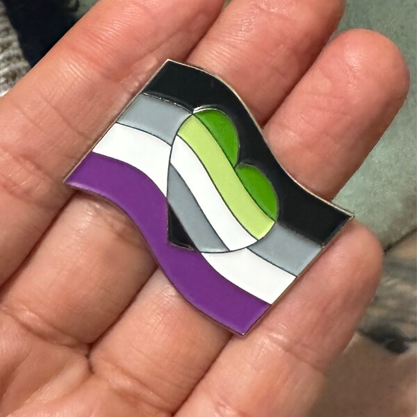 Aro Ace Spectrum Pride Flag Enamel Pins | Soft Enamel Lapel Pins ...