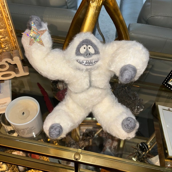 Christmas Tree Topper Abominable Snowman Vintage Christmas Ornament ...