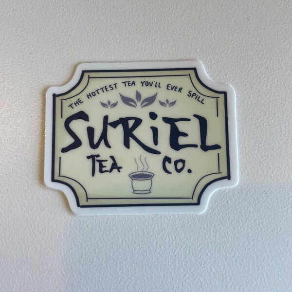 Suriel Tea Co. Sticker | ACOTAR Inspired Matte Vinyl - Etsy