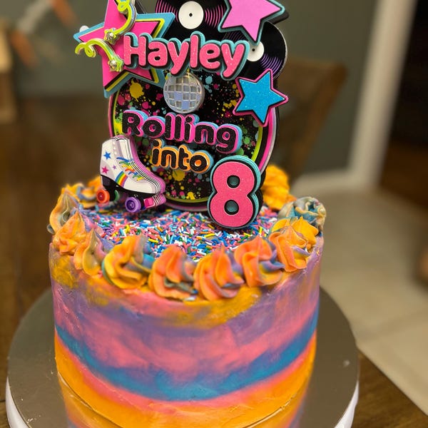 Retro Groovy Cake Topper,groovy Birthday Party - Etsy