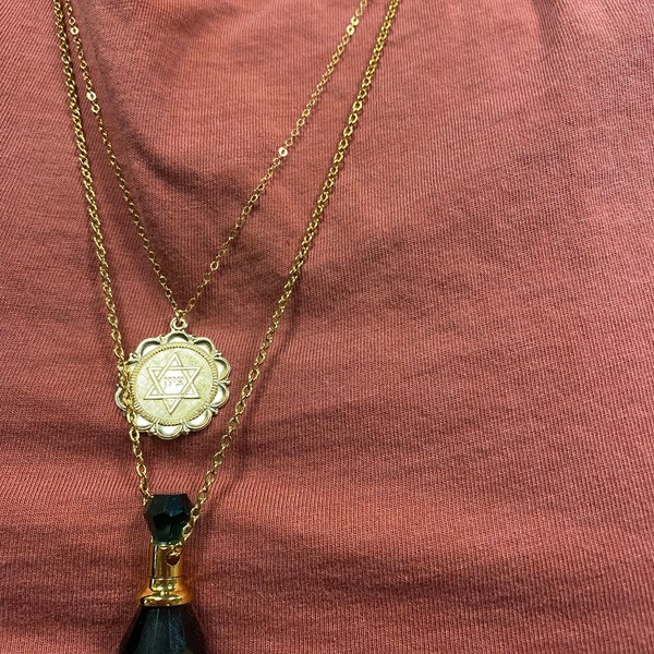 Boho Crystal Vial Necklace - Etsy