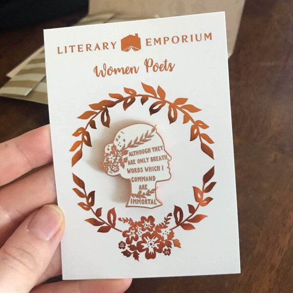 Sappho Enamel Pin - Women Poets Pin Collection -book Lover - Feminist ...