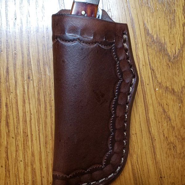 Leather Knife Sheath for 4" Trapper 2b - Etsy