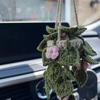 Plant Crochet Pattern, Car Hanging Plant Crochet Pattern, Crochet ...