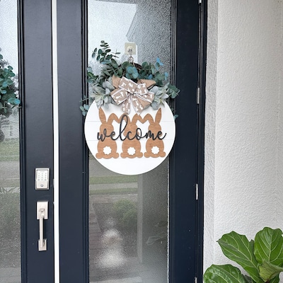 Autism Awareness Door Wreath Autism Mom Front Door Wreath Puzzle Wreath ...