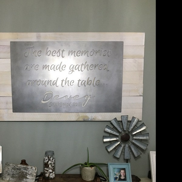 Custom Quote Metal Sign, Inspirational Personalized Sign, Steel Wall ...