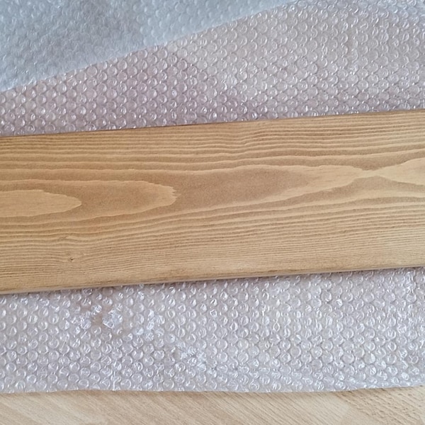 Rustic Solid Wood Radiator Shelf With Raw Steel Brackets Handcrafted ...