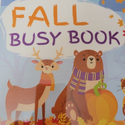 Fall Busy Book: Preschool Homeschool Printables, Preschool Printable ...
